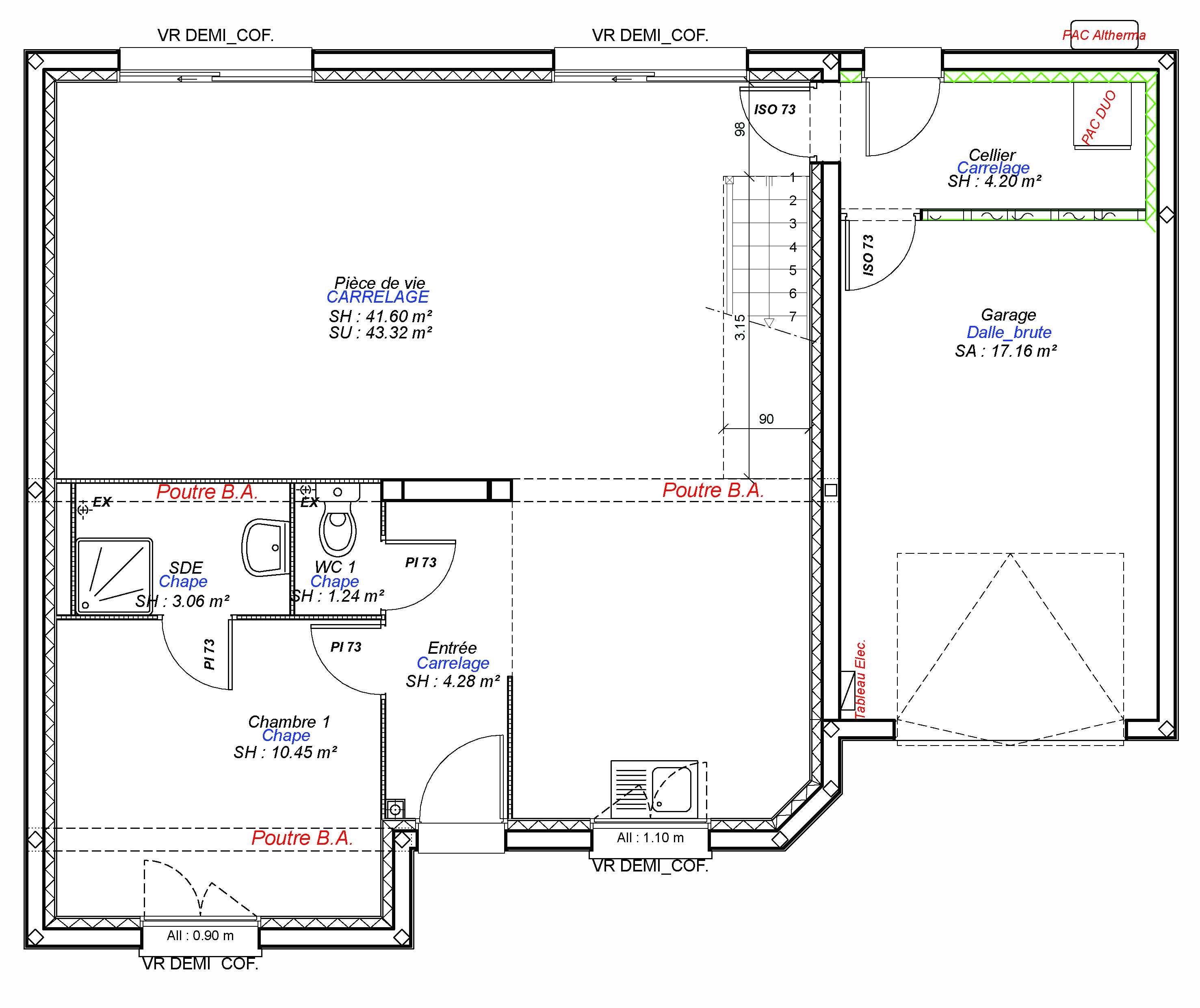 Plan Maison Rdc 1 Chambre | Ventana Blog